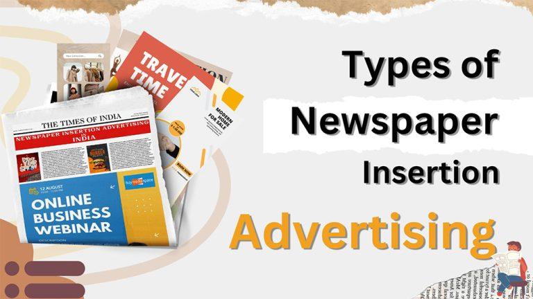 3 Types of Newspaper Inserts Advertising You Should Know