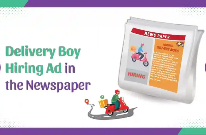Find Best Newspaper for Your Delivery Boy Ads